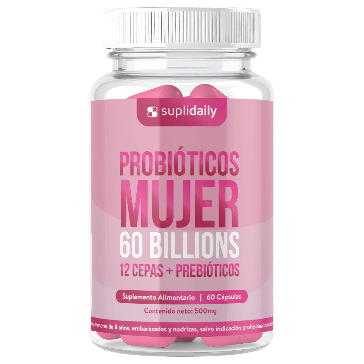 Probióticos Mujer 60 Billones + Prebióticos – SupliDaily